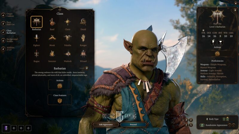 Best Baldurs Gate 3 Barbarian Wild Magic Build Guide Deltias Gaming