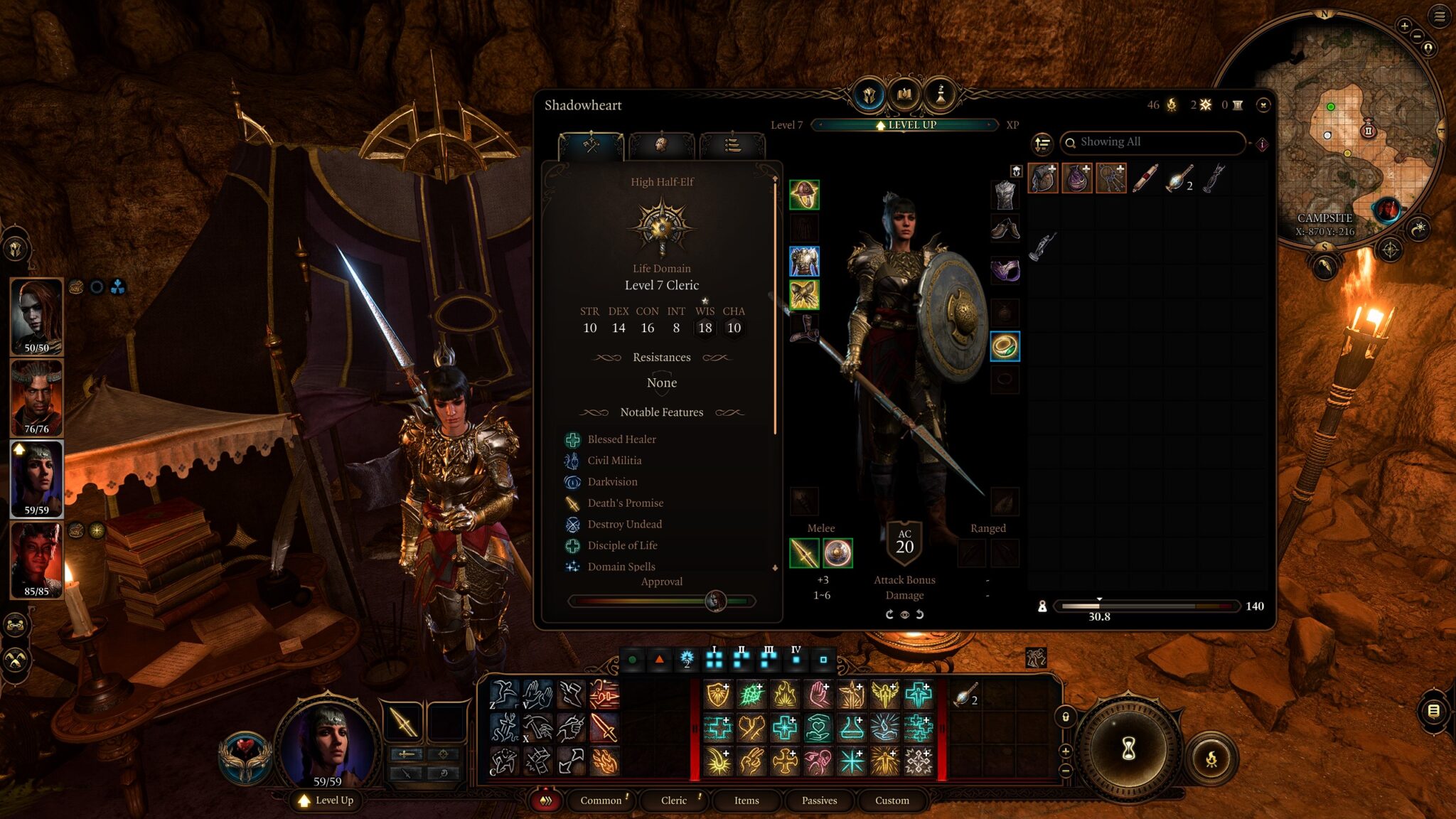 Shadowheart With The Watchers Guide In Baldurs Gate 3 Bg3 Deltias