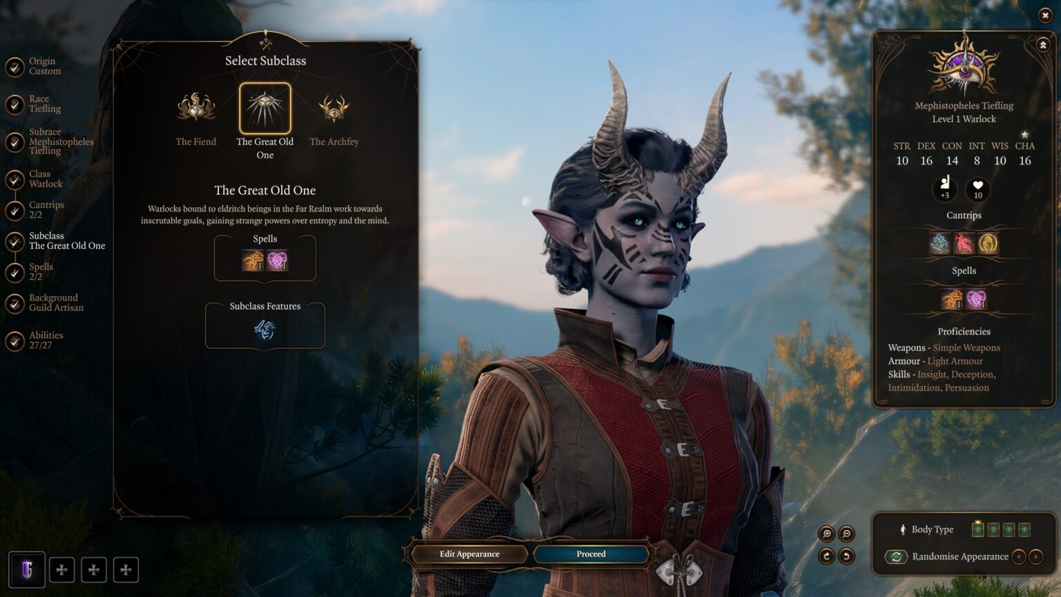 Best Baldur’s Gate 3 Warlock The Great Old One Build Guide - Deltia's Gaming